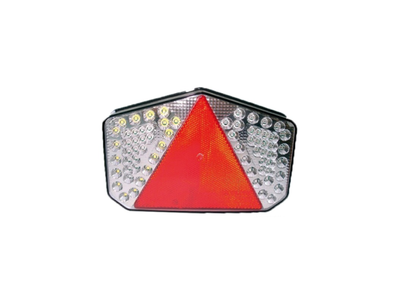 Rear LED Light with Triangular Reflector | Allesmarine.de